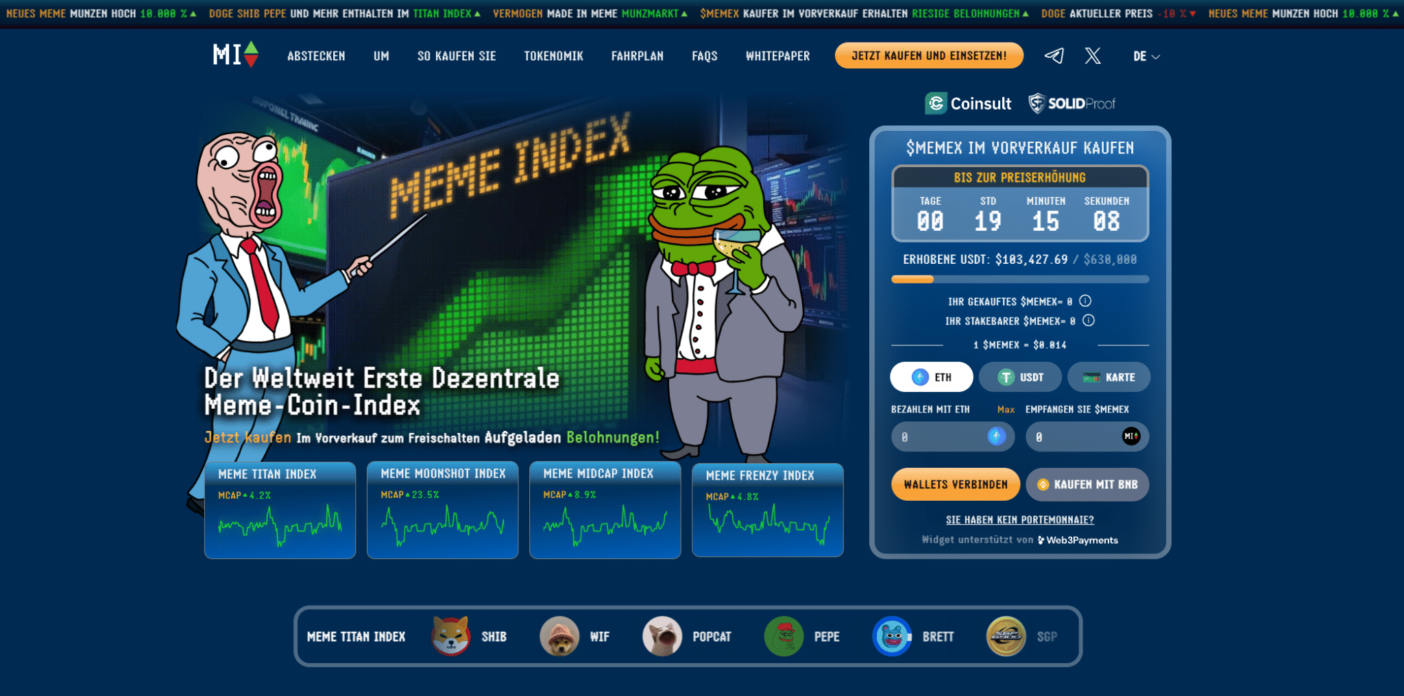 Beste Meme Coins mit Potenzial im April 2025