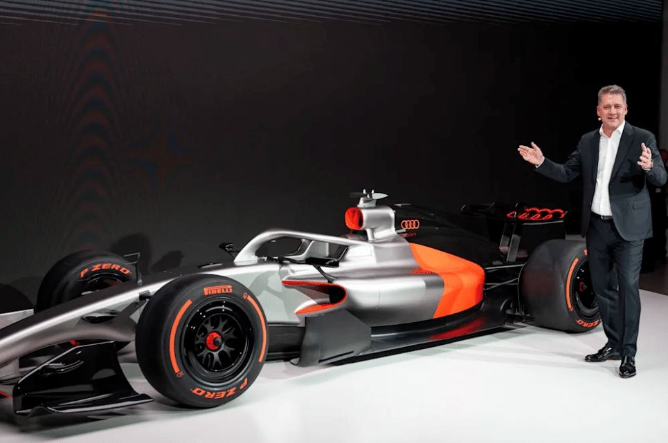 Neuer Formel 1 Bolide von Audi heißt wie ein Krypto-Broker