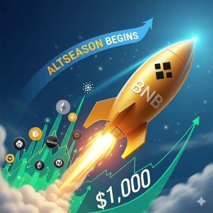 Se confirma la altcoin season: BNB alcanza los 1.000 dólares con un nuevo máximo histórico y ...