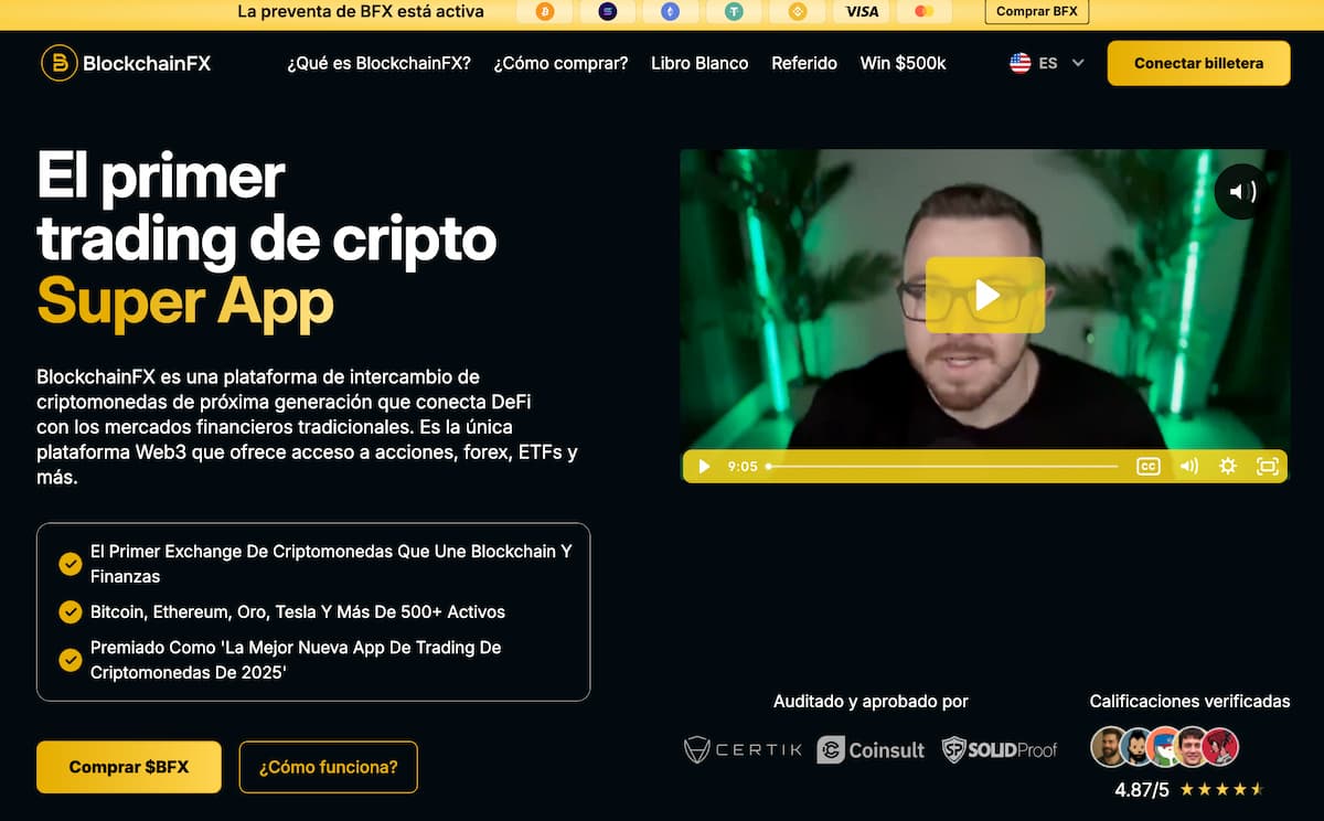Cómo comprar BlockchainFX (BFX) – Guía completa y alternativas