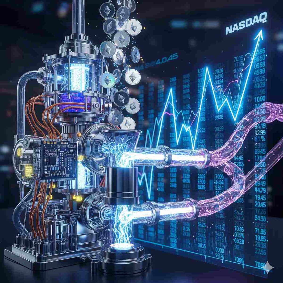 Ether Machine recauda 654M de dólares en ETH mientras se prepara para debutar en Nasdaq