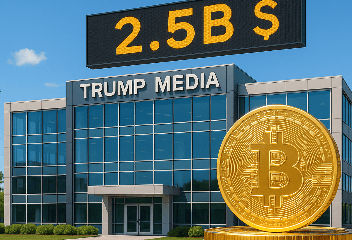 Trump Media lève 2,5 Md $ pour renforcer sa trésorerie en Bitcoin