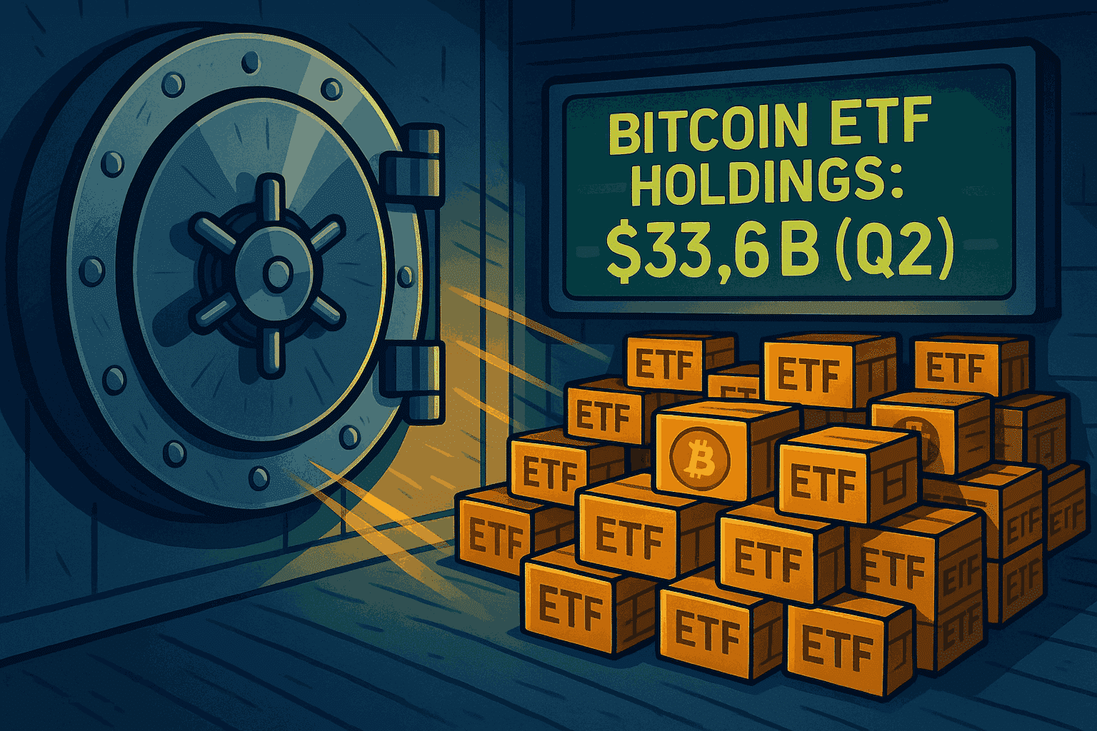 ETF su Bitcoin Istituzionali a 33,6 Miliardi di Dollari nel II Trimestre del 2025 - 99bitcoins IT