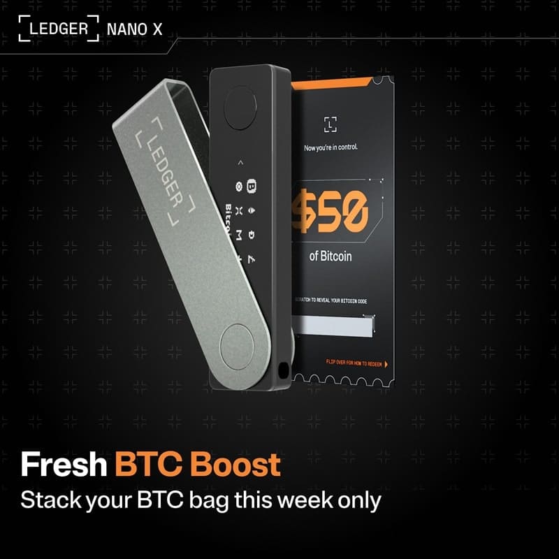 Compra un Ledger e Ottieni Fino a 90$ in BTC con la Promo Fresh BTC Boost - 99bitcoins IT