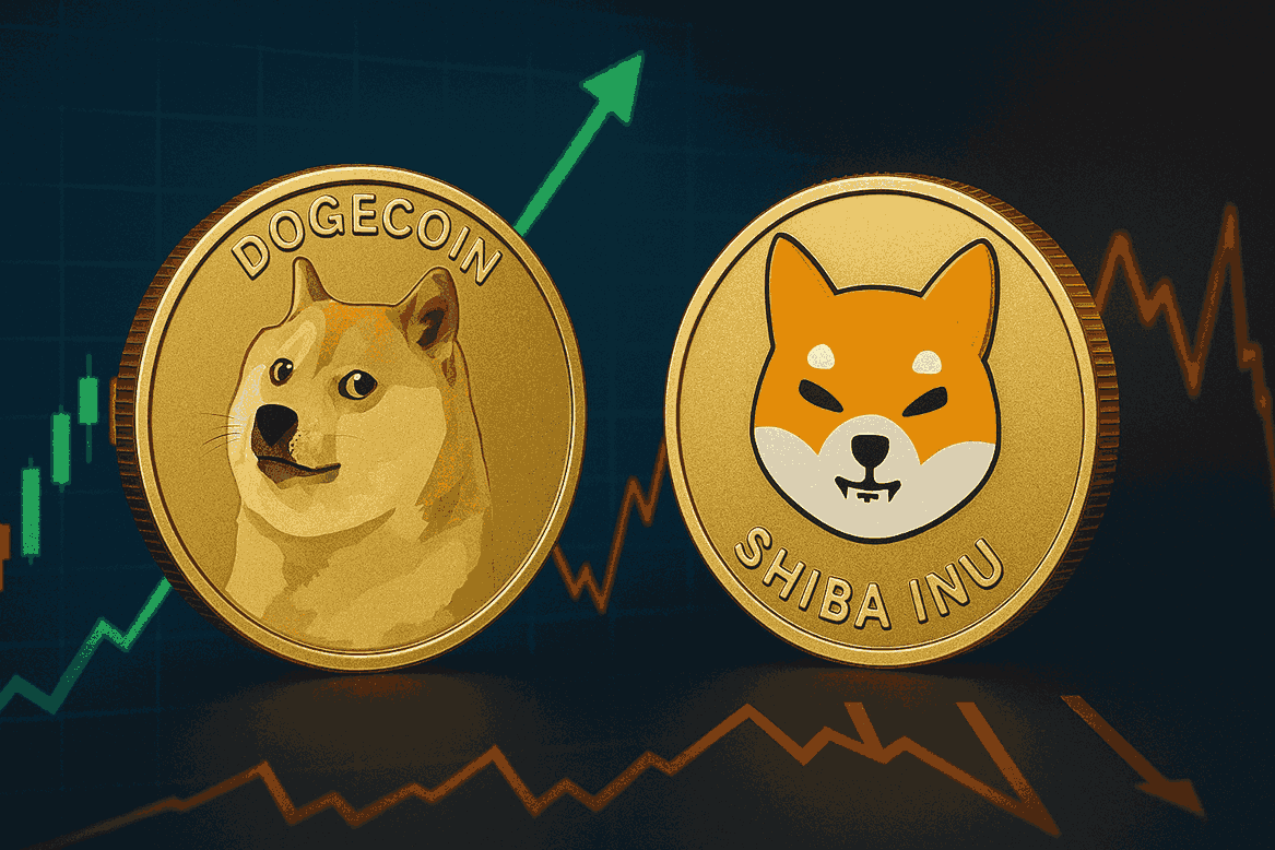 Dogecoin vs Shiba Inu koers analyse 2025: breakout signalen