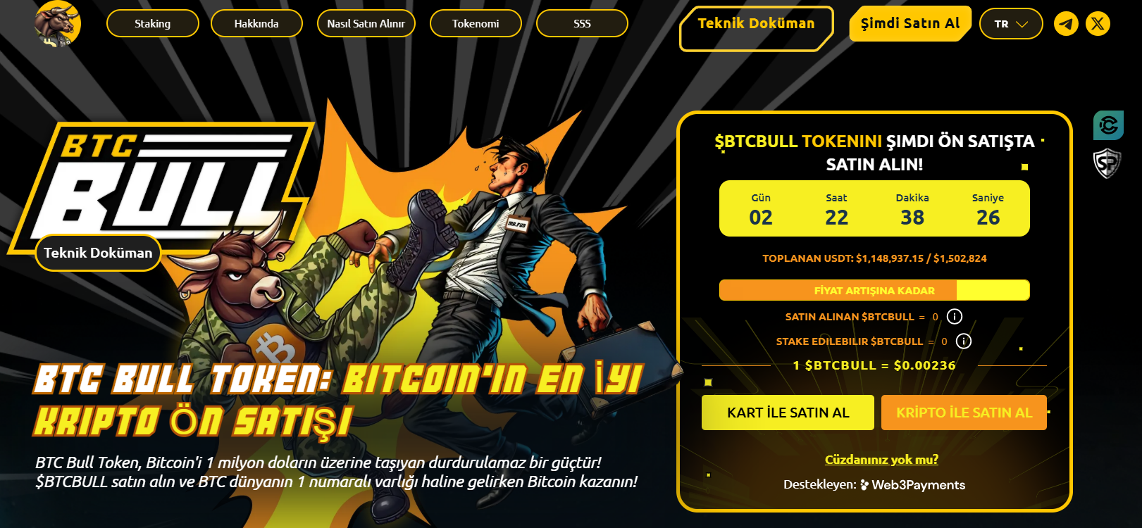 BTC Bull Token Ön Satışı Bitiyor Fırsatı Kaçırma!