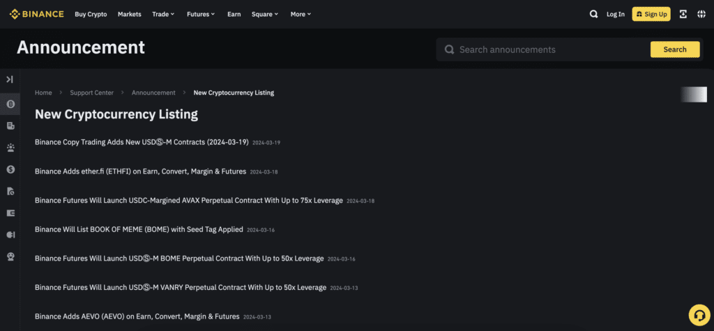 Top 16 New and Upcoming Binance Listings in 2025