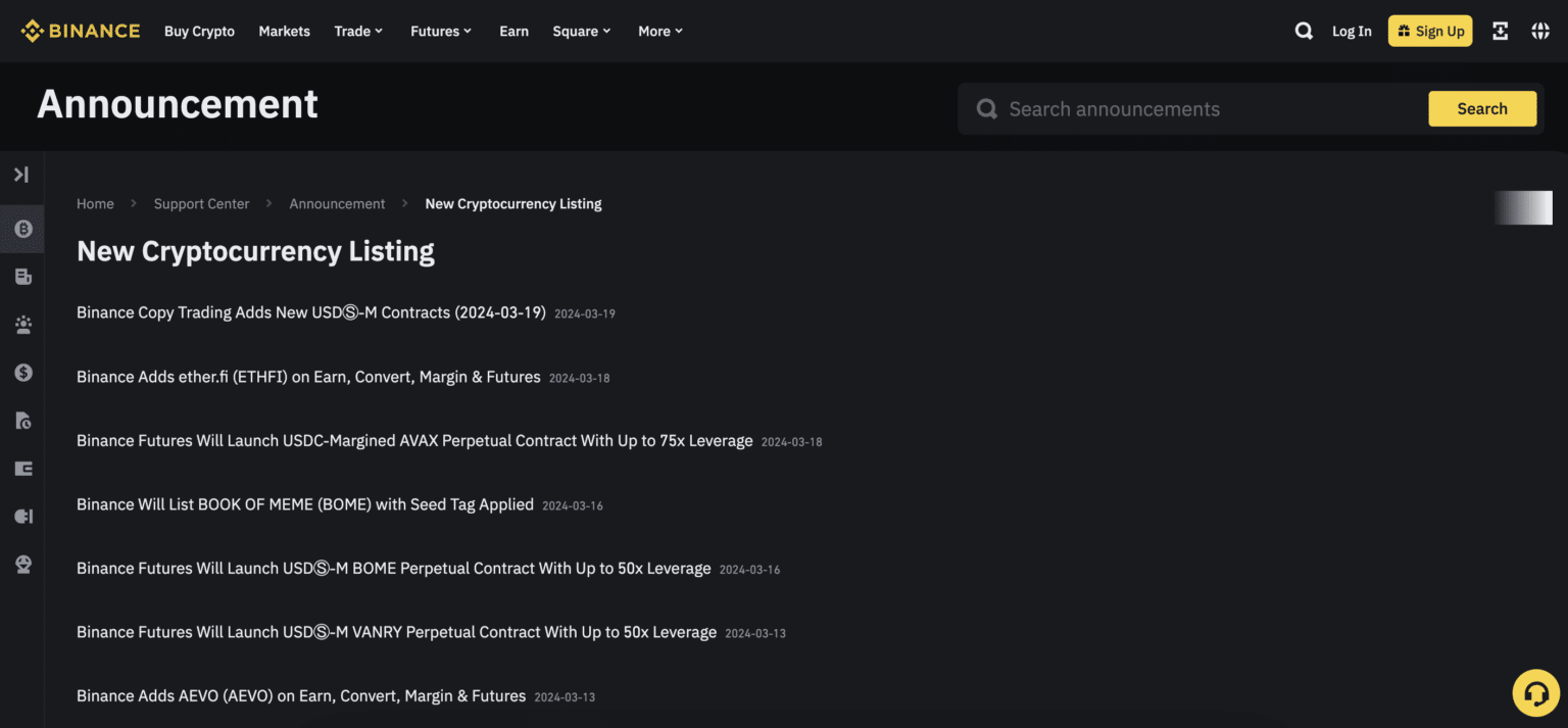 Top 16 New and Upcoming Binance Listings in 2025