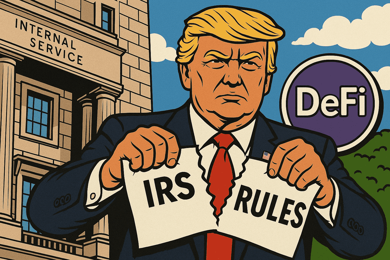 Trump Stops IRS Crypto Reporting Rule Targeting DeFi Platforms