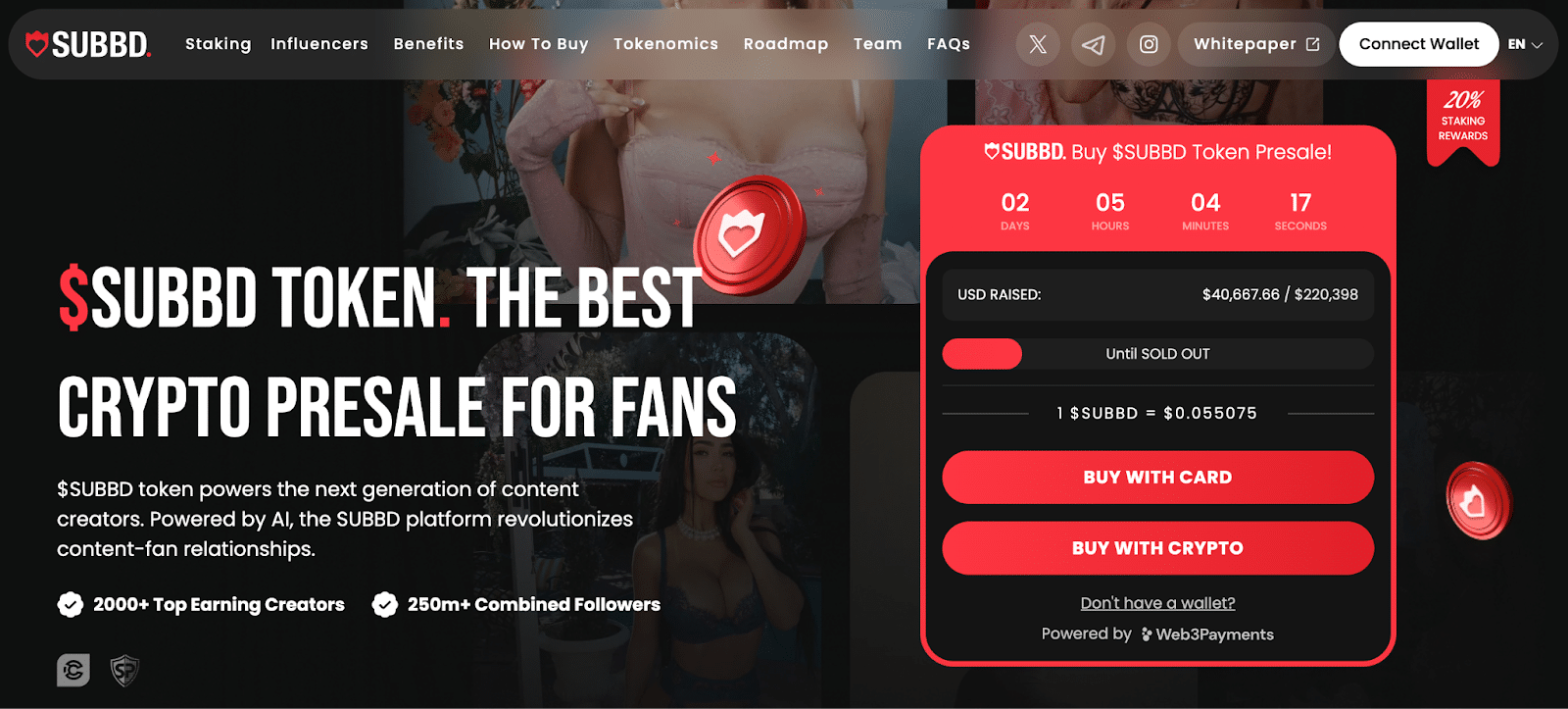 AI Crypto Sweeps OnlyFans as New Content Creator Platform Launches Seed-Funding: Discover SUBBD ...