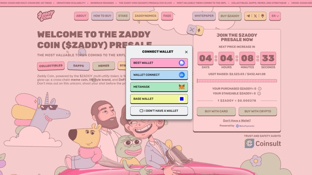 How to Buy Zaddy Coin (ZADDY) in 2026 - Beginner's Guide - 99Bitcoins