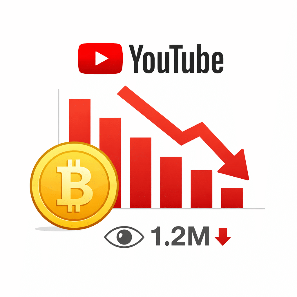 Crypto YouTube Views Hit 2021 Lows as Retail Walks Away - 99Bitcoins
